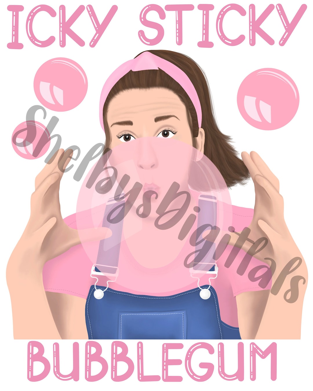 Ms Rachel Bubblegum Matching Sublimation & Seamless File - Etsy