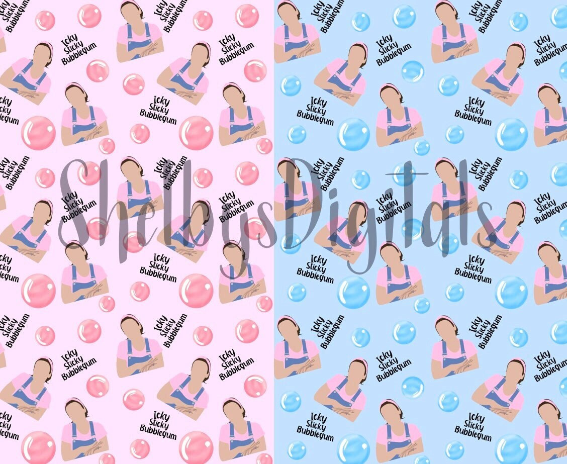 Ms Rachel Icky Sticky Bubblegum Seamless File - Etsy Hong Kong