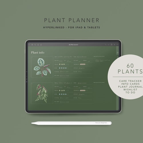 Plant Journal Printable Houseplant Planner Plant Care Plant | Etsy