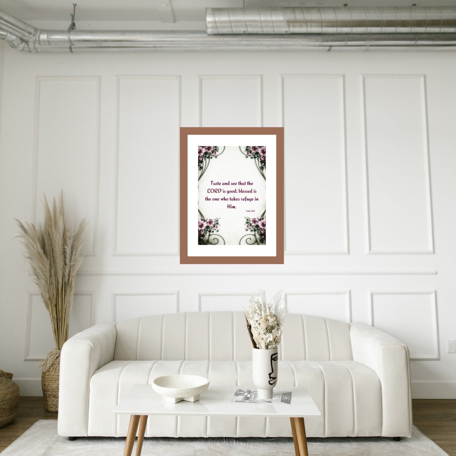 Psalm 34:8, Lord is Good, Scripture Wall Art, Christian Wall Décor ...