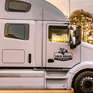 Custom Truck Vinyl Decal: Personalized Company Name Sticker - Etsy