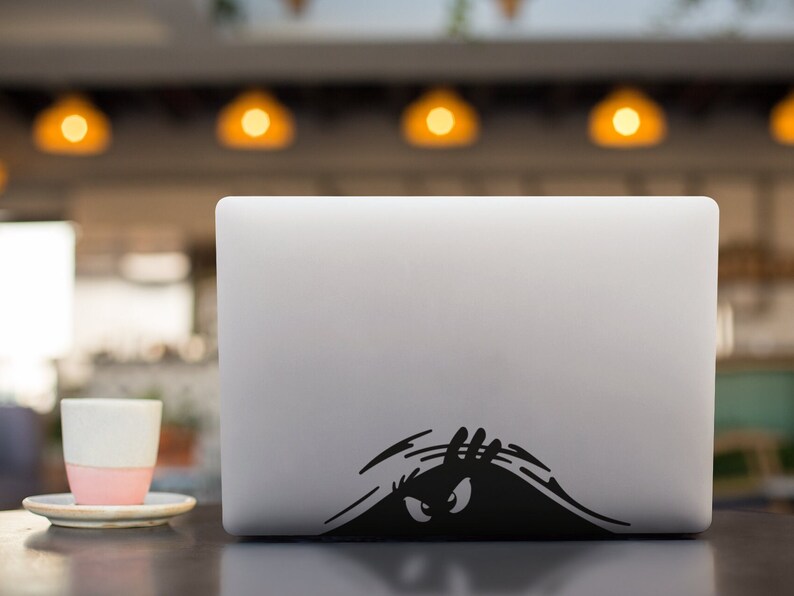 Fun Peeking Monster Decal Vinyl Decal Car Vinyl Decal - Etsy