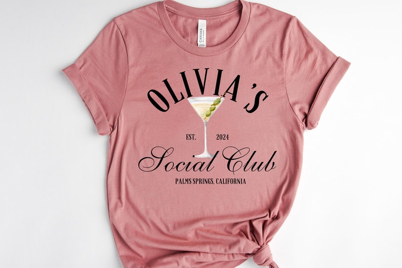 Custom Bachelorette Party Shirts, Cocktail Social Club, Southern ...