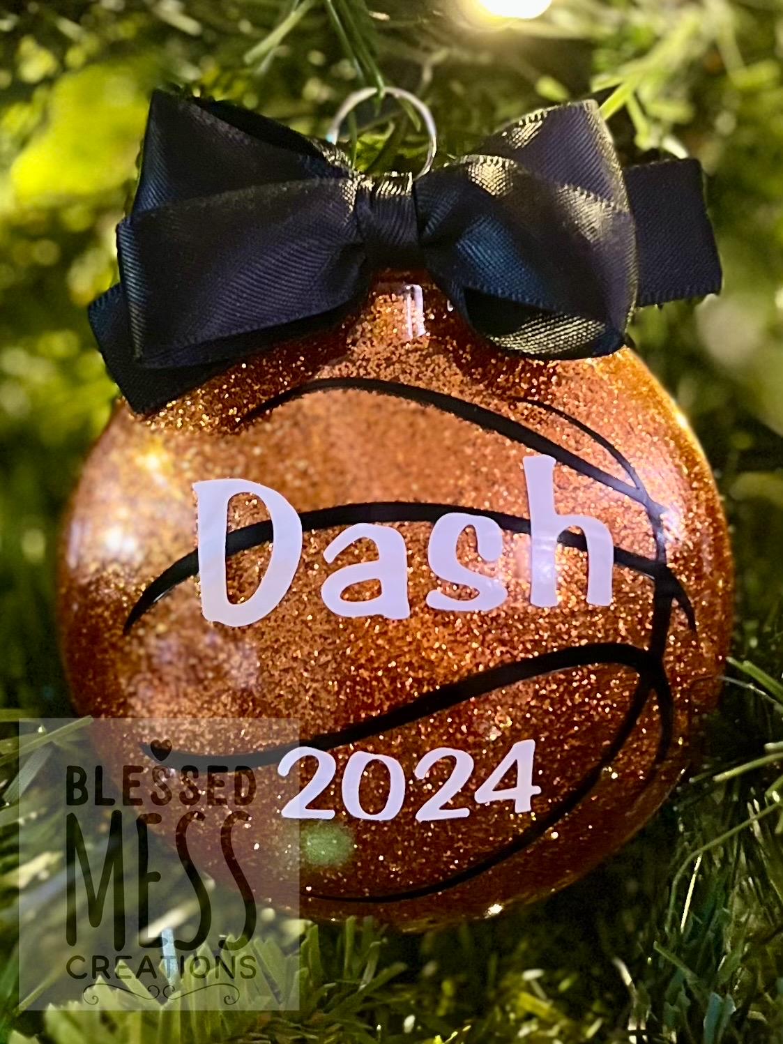 Basketball Personalized Christmas Ornament - Etsy