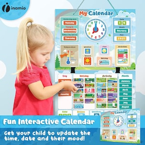 Magnetic Preschool Calendar With Days of the Week - Etsy