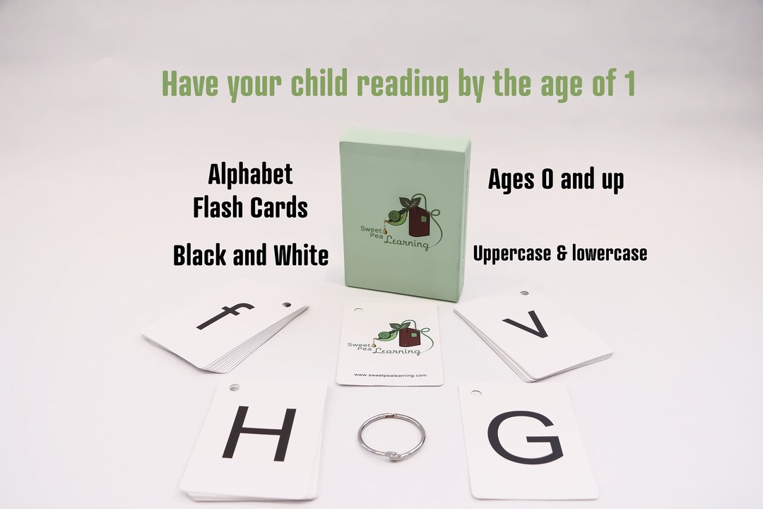 Black and White Alphabet Letter Flash Cards (high Quality) - Etsy