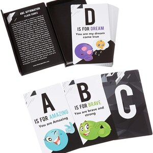 Alphabet Affirmation Flash Cards With Playful Emojis - Etsy