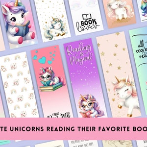 Unicorn Printable Bookmarks - the Perfect Gift for Girls, a My Little ...
