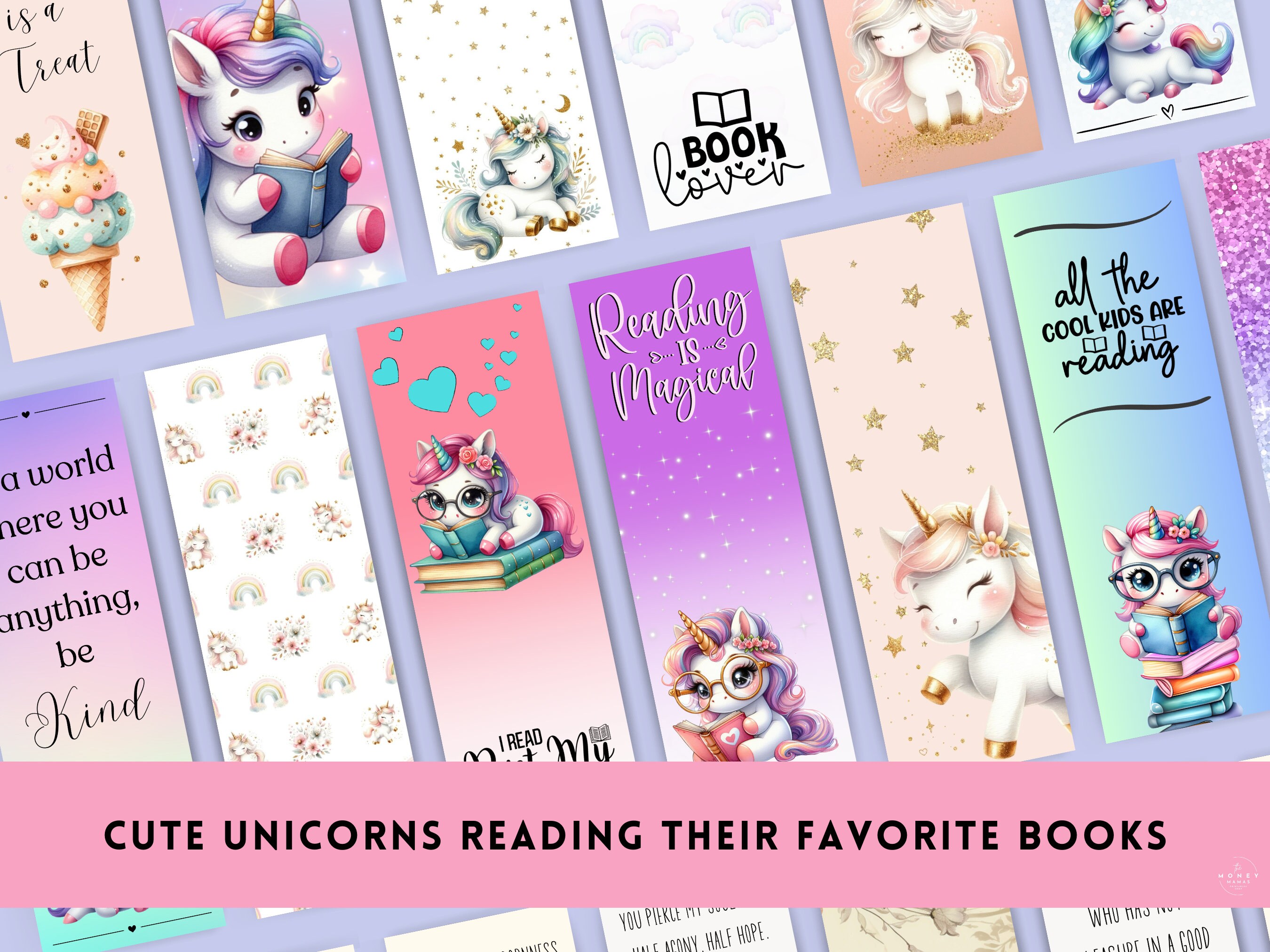Unicorn Printable Bookmarks - the Perfect Gift for Girls, a My Little ...
