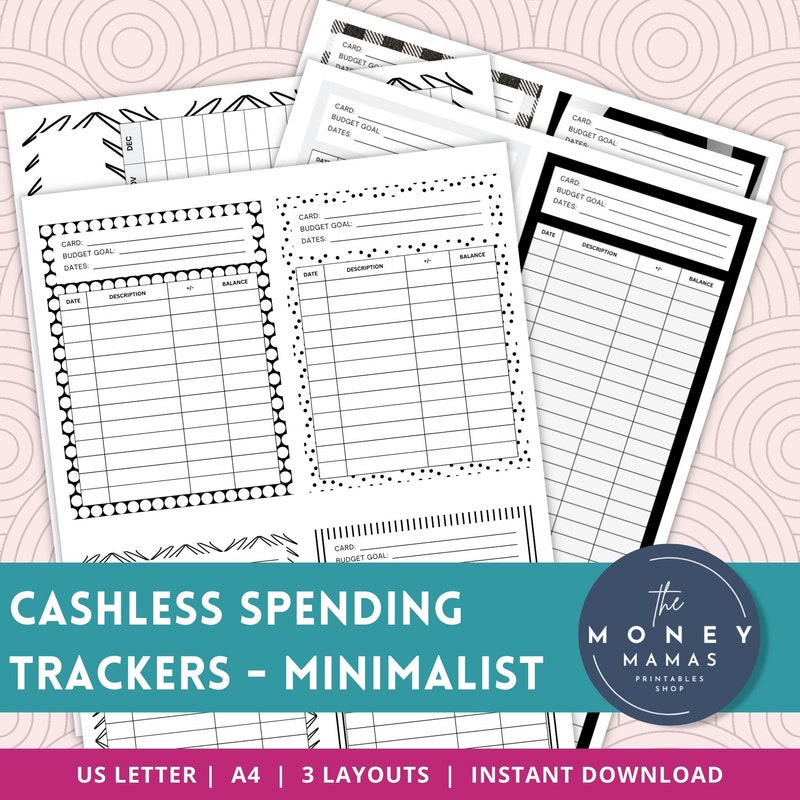 Cashless Budget Trackers - Etsy