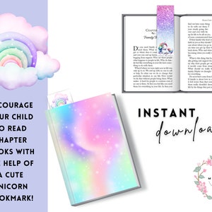 Unicorn Printable Bookmarks - the Perfect Gift for Girls, a My Little ...