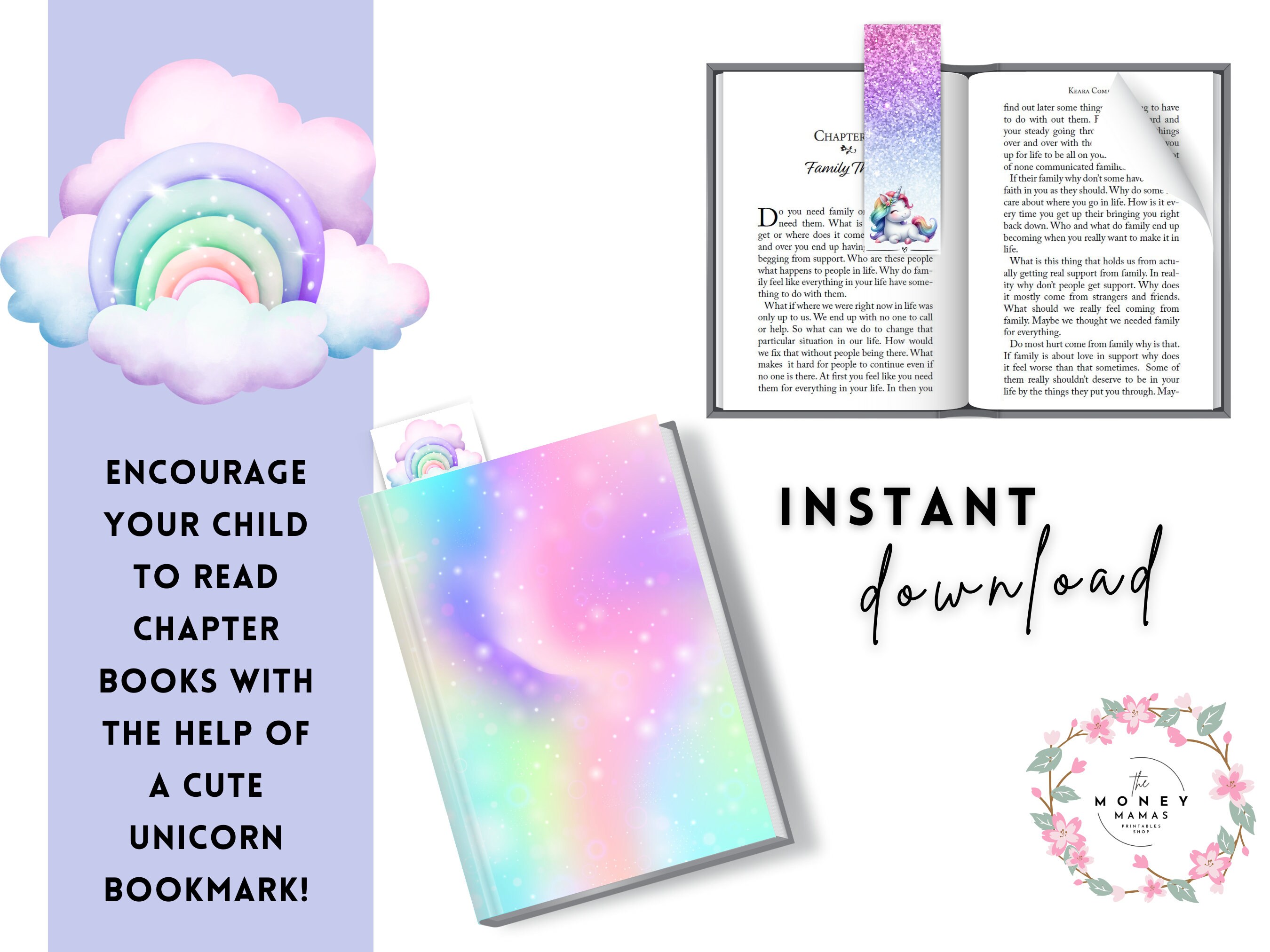 Unicorn Printable Bookmarks - the Perfect Gift for Girls, a My Little ...