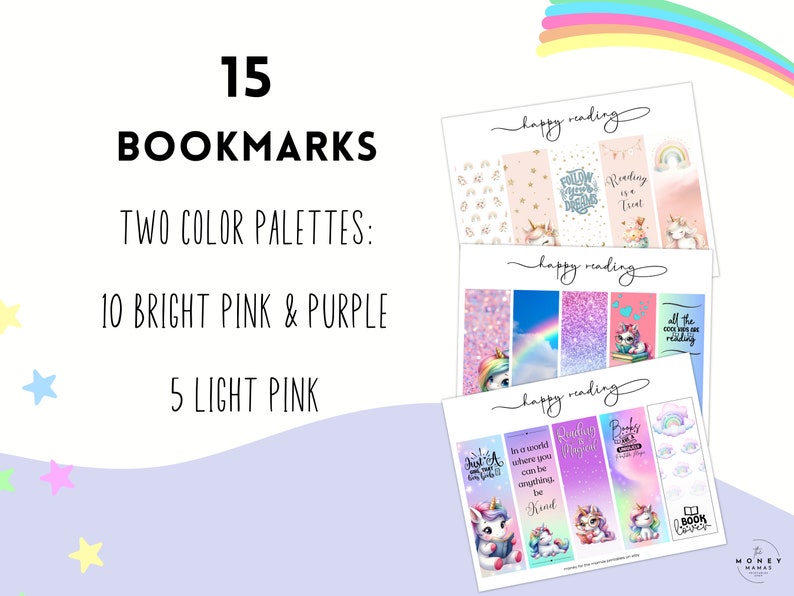 Unicorn Printable Bookmarks - the Perfect Gift for Girls, a My Little ...