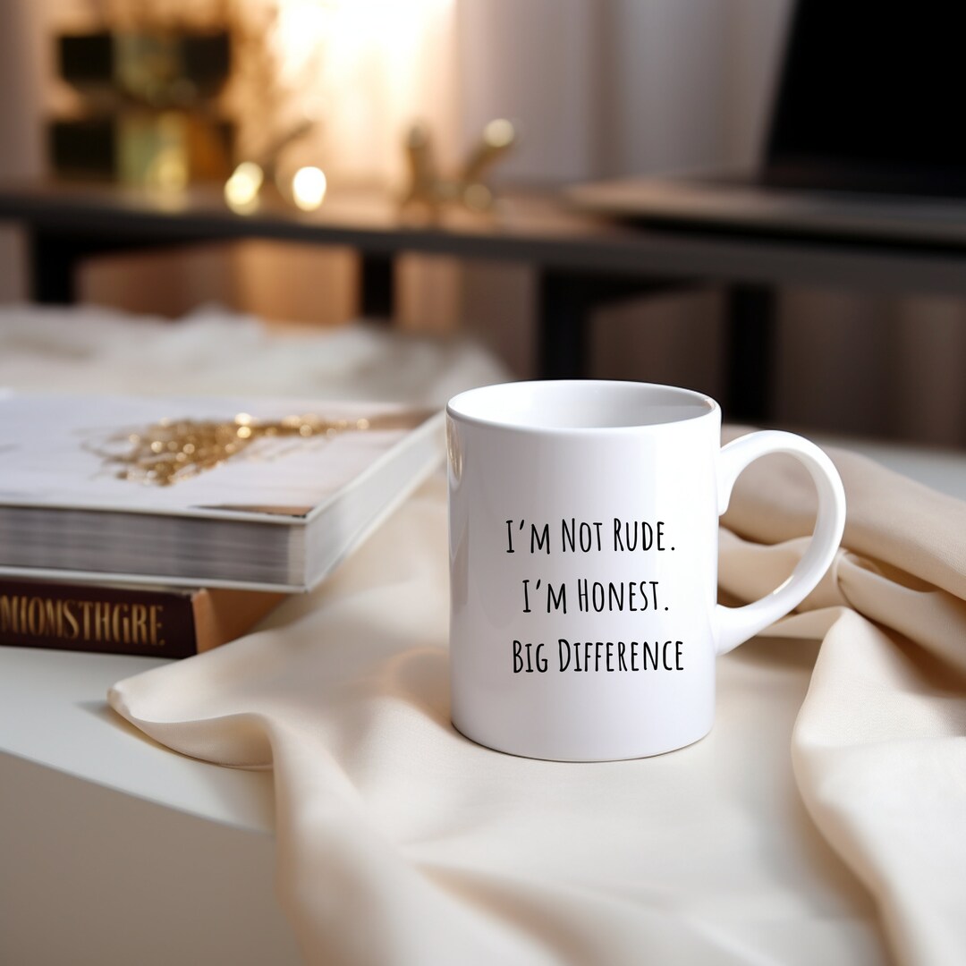 I'm Not Rude Mug Office Funny Introvert Mugs, Sarcasm Workplace Mugs ...