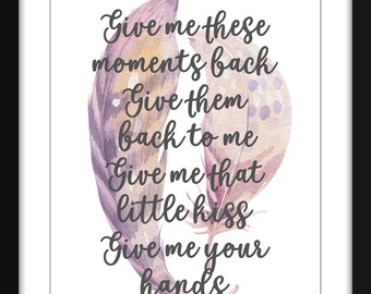Kate Bush Inspired Greeting Card and A4 Print With Lyrics From This ...