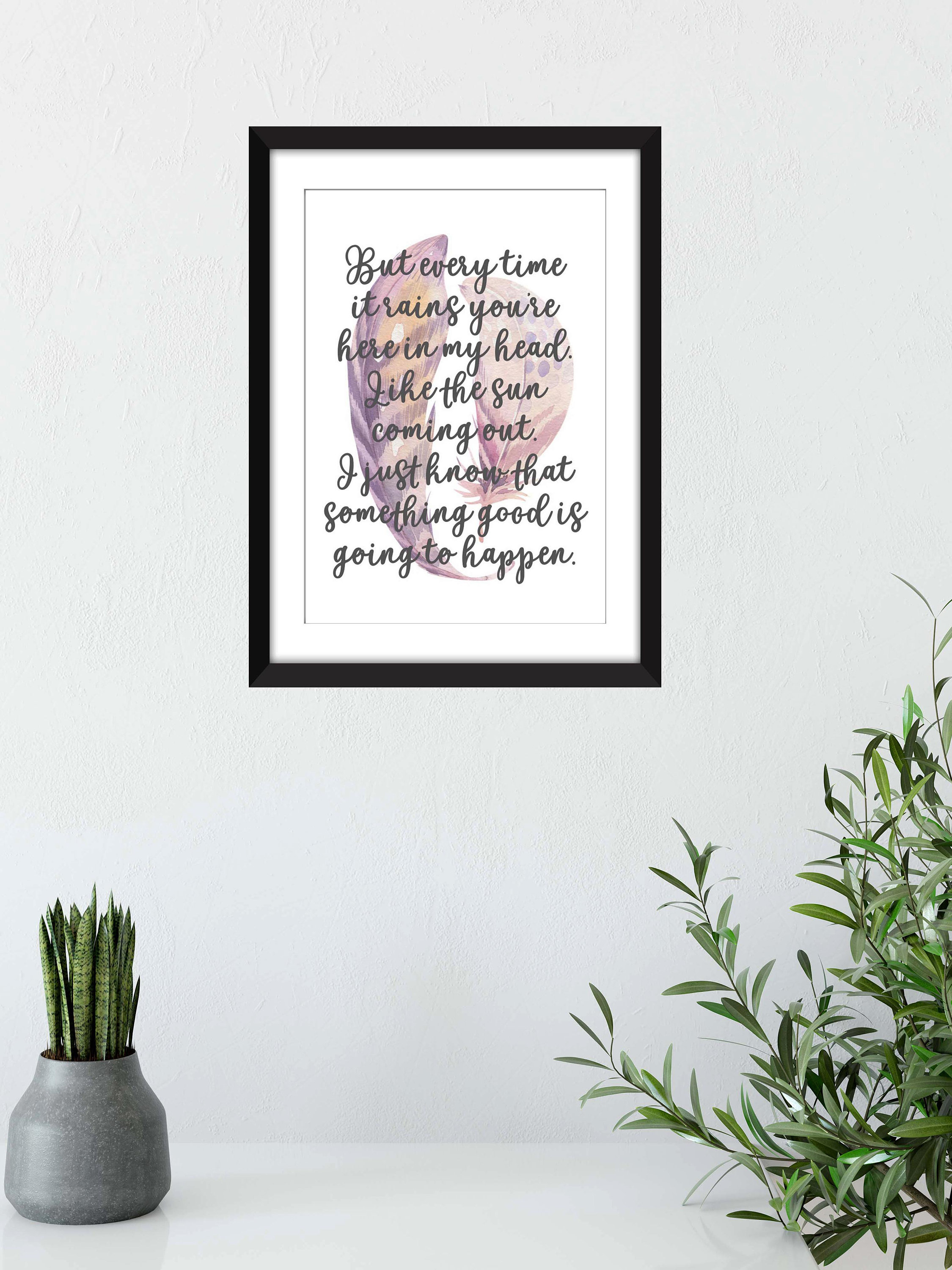 Cloudbusting Lyrics - Unframed Kate Bush Print - Etsy UK