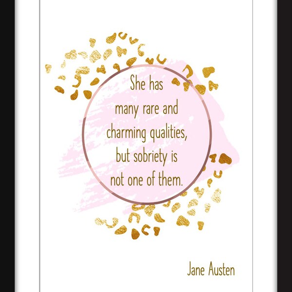 Jane Austen Poster - Etsy