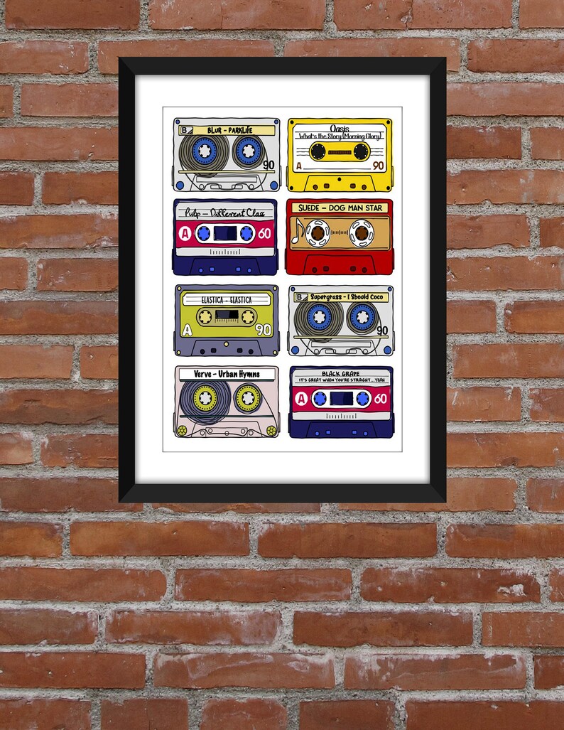 Classic Britpop Albums - Unframed Print - Ideal Gift for Music Fans - Etsy