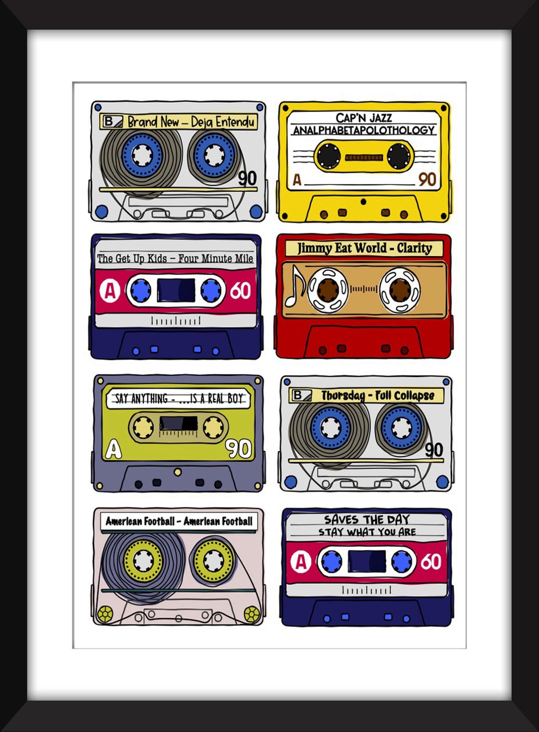 Classic Emo Albums - Unframed Print - Ideal Gift for Music Fans - Etsy