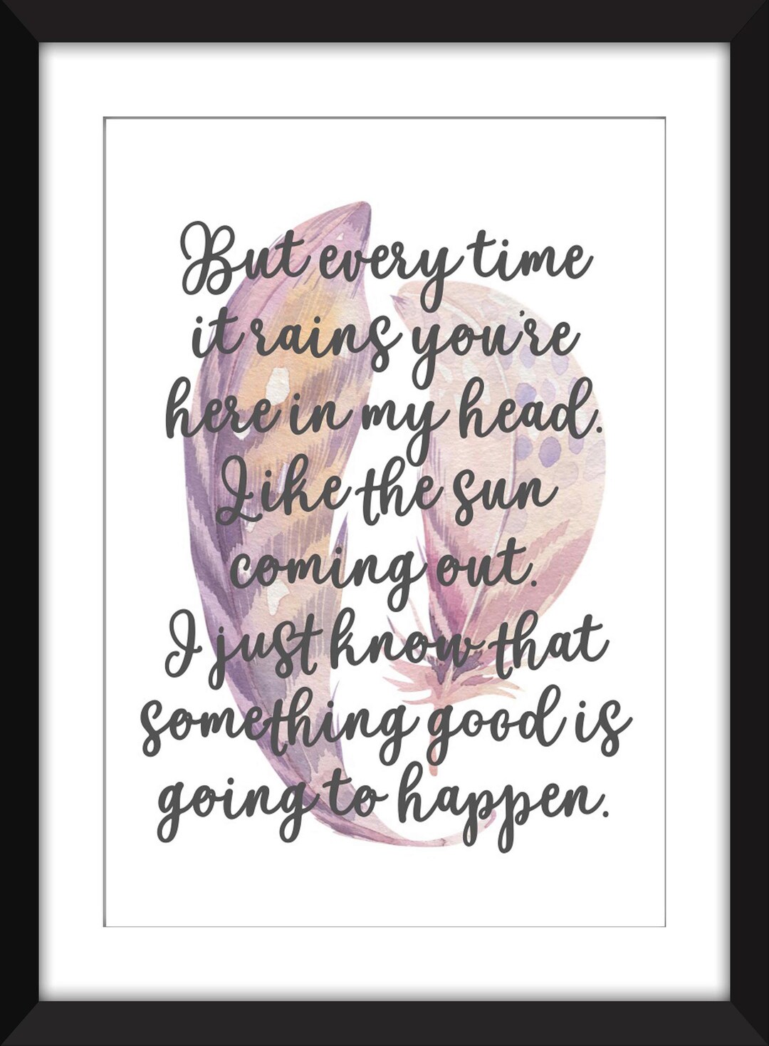 Cloudbusting Lyrics - Unframed Kate Bush Print - Etsy