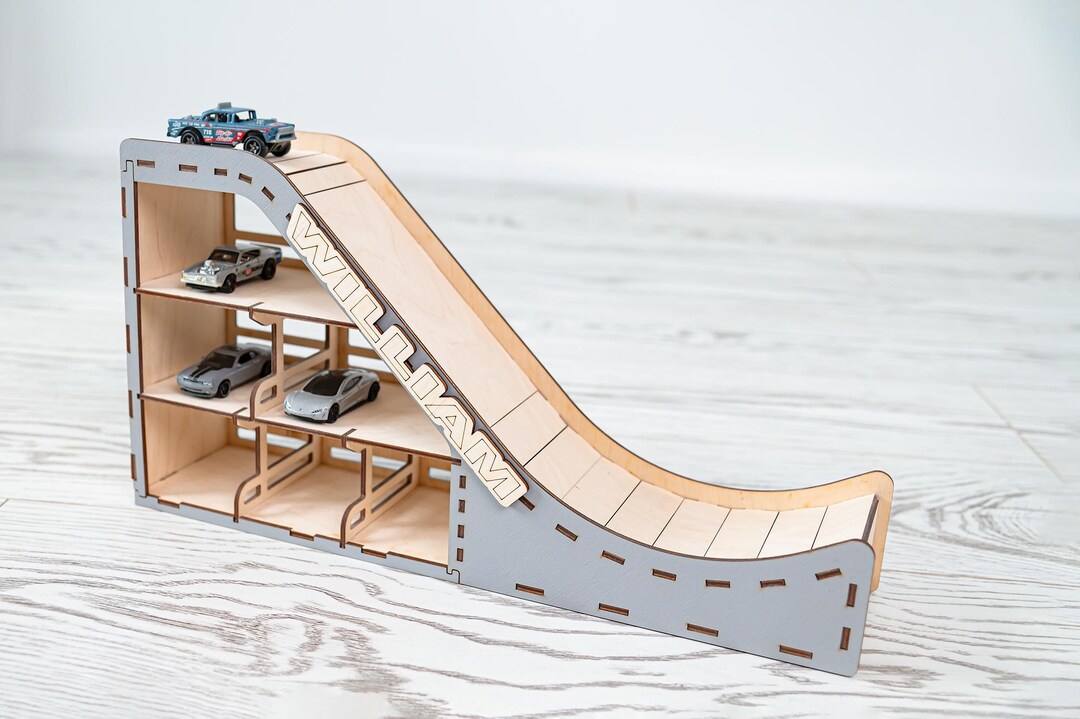 Car Racetrack Toy Ramp for Toddler | Personalised Boy Birthday Gift ...
