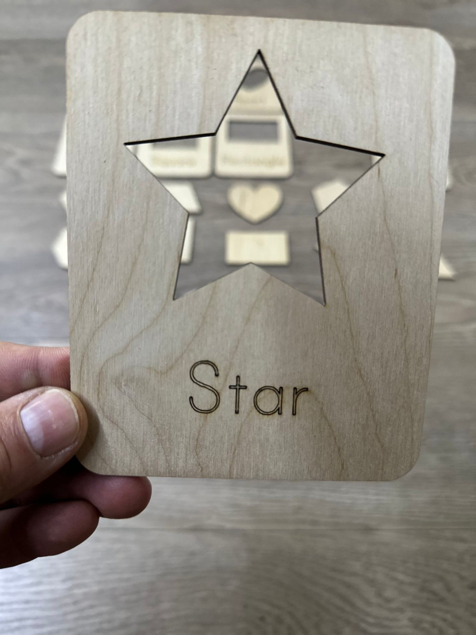Educational Wooden Shapes Flash Cards With Engaging Activities for ...