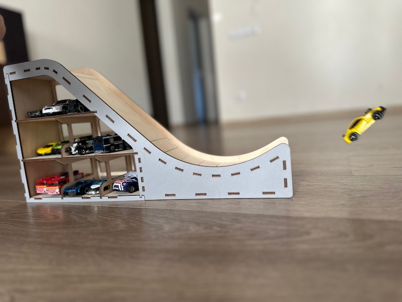 Car Racetrack Toy Ramp for Toddler Personalised Boy Birthday Gift ...