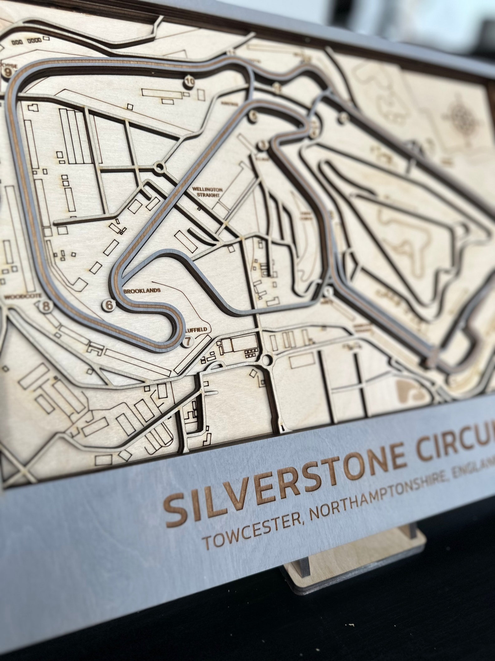 Silverstone Circuit Formula 1 Handmade Wooden Race Track Gift, F1 ...