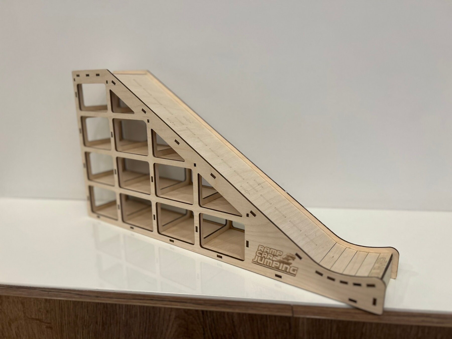 Car Race Track Toy for Toddler Trampoline and Auto Garage Toy ...