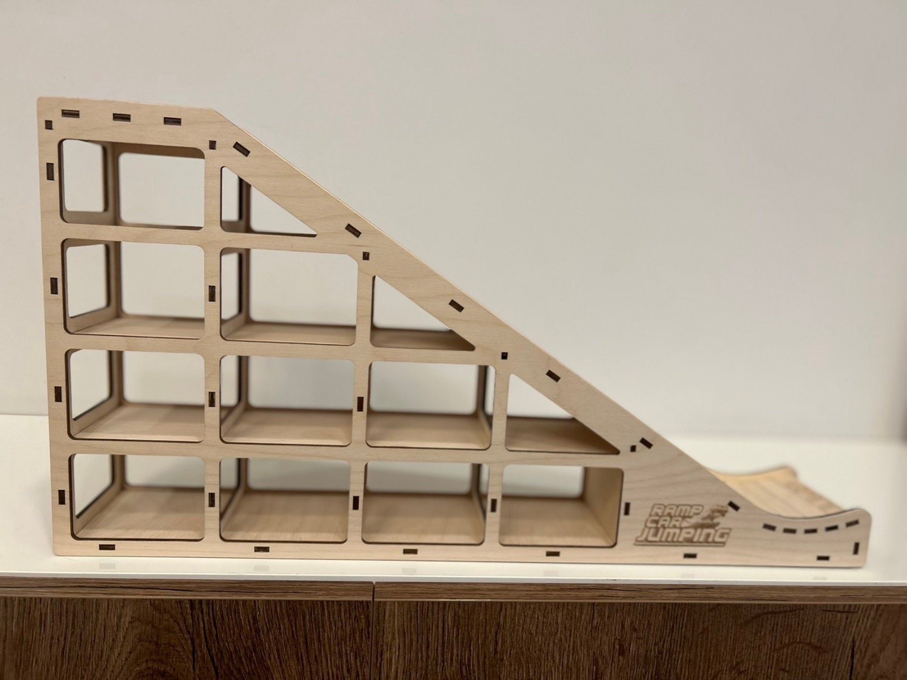 Car Race Track Toy for Toddler Trampoline and Auto Garage Toy ...