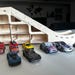Wooden Car Racetrack Ramp JUMP Trampoline and Auto Garage Personalised ...