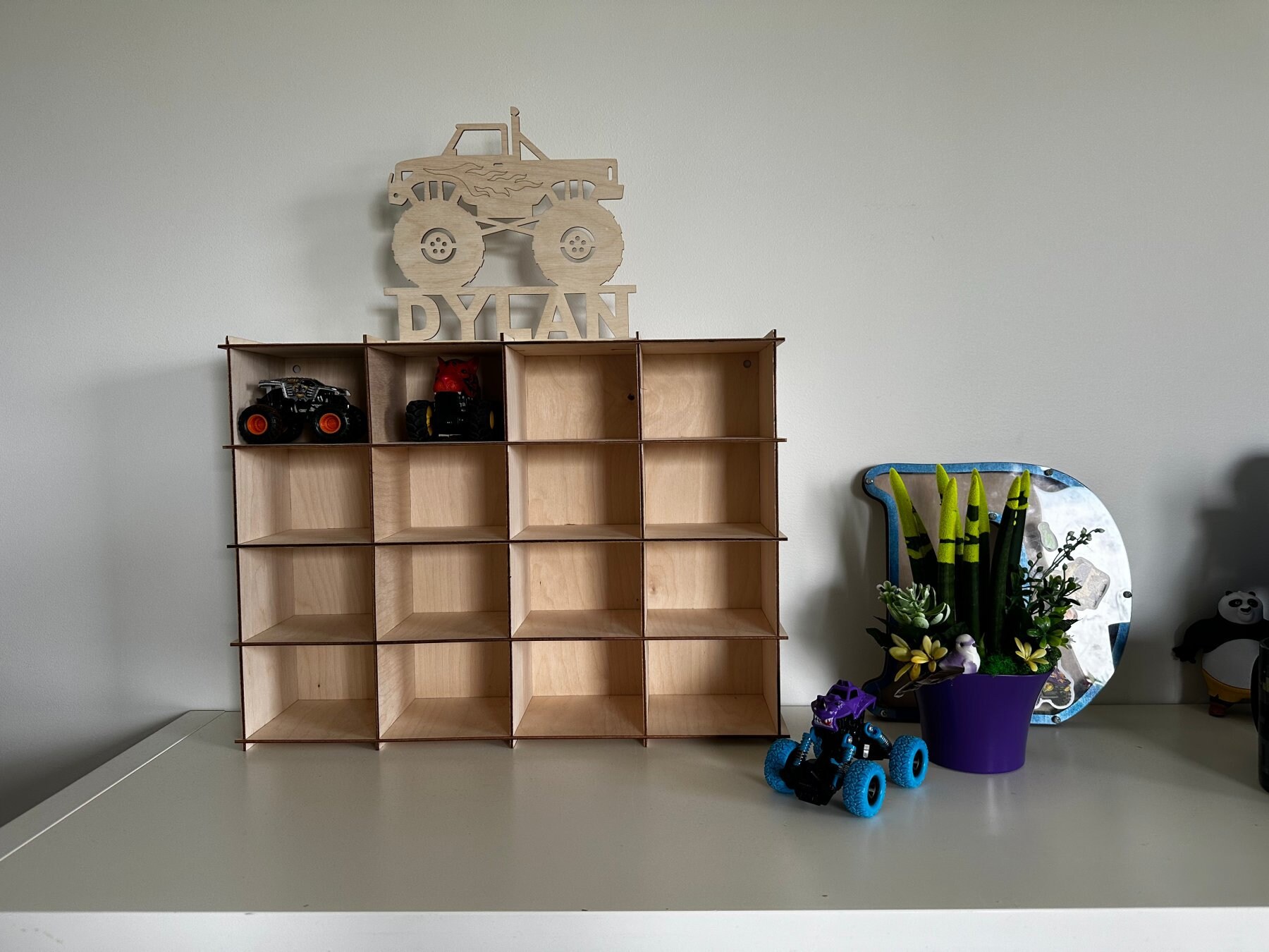 Monster Truck Shelf, Toy Car Shelf | Monster Truck Organizer ...