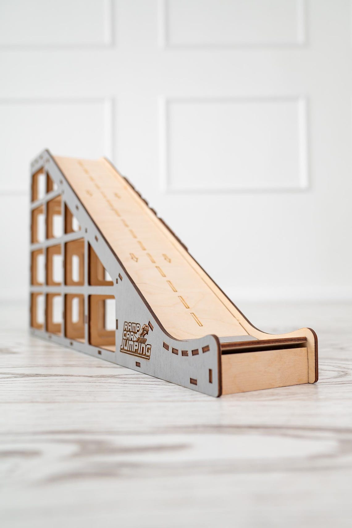 Car Race Track Toy for Toddler Trampoline and Auto Garage Toy ...