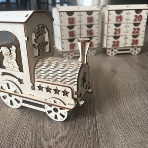 DIY Wooden Train Advent Calendar Kit - Personalize Your Christmas ...