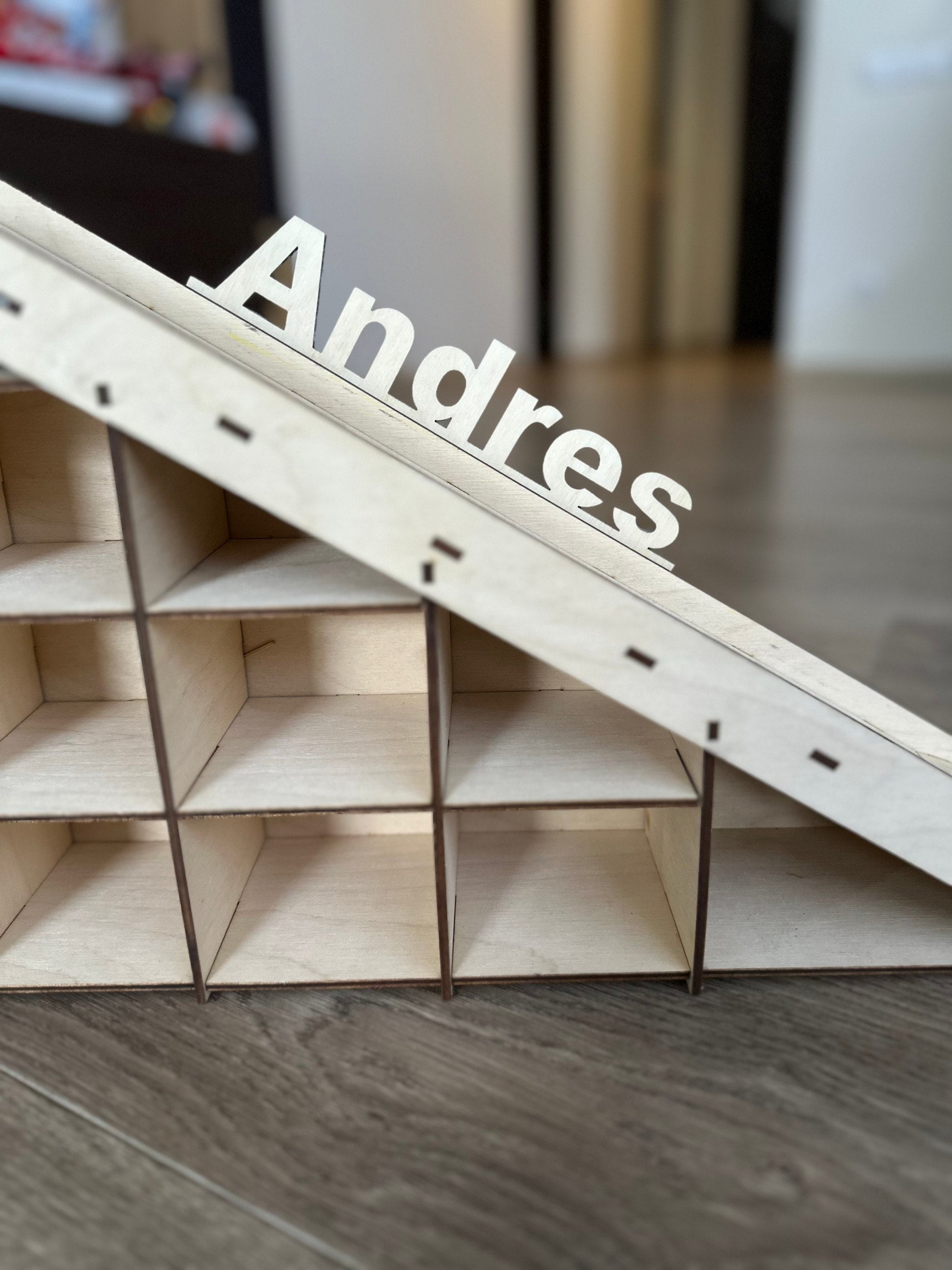 Wooden Car Racetrack Ramp JUMP Trampoline and Auto Garage Personalised ...