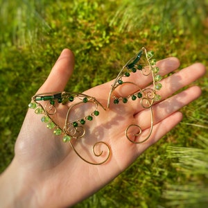 Green and Gold Faery/fairy Forest Elf Ears - Etsy