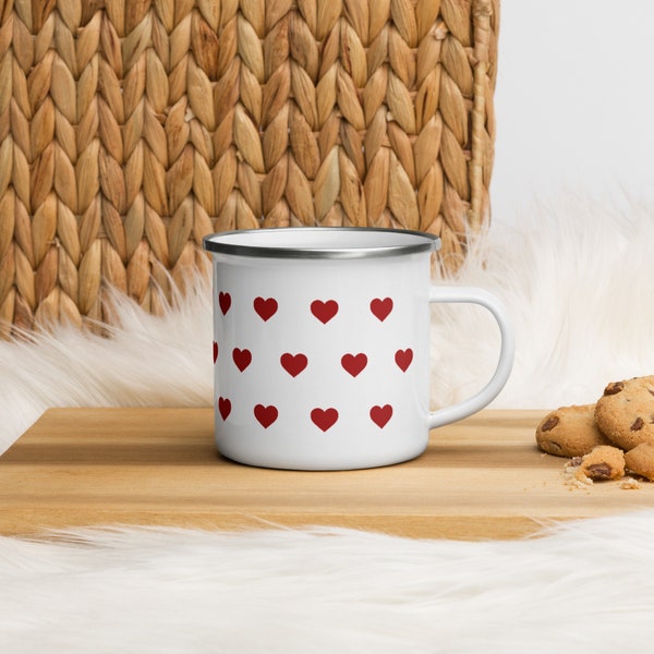 Red Heart Mug - Etsy