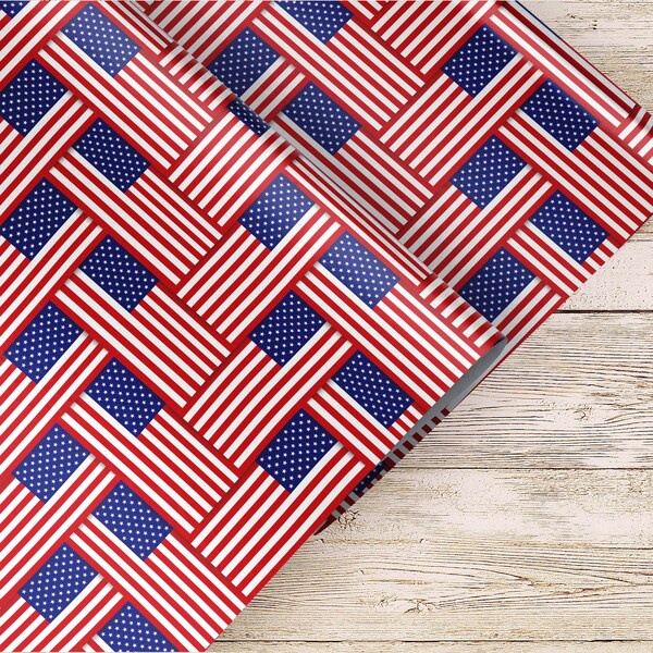 American Flag Wrapping Paper - Etsy