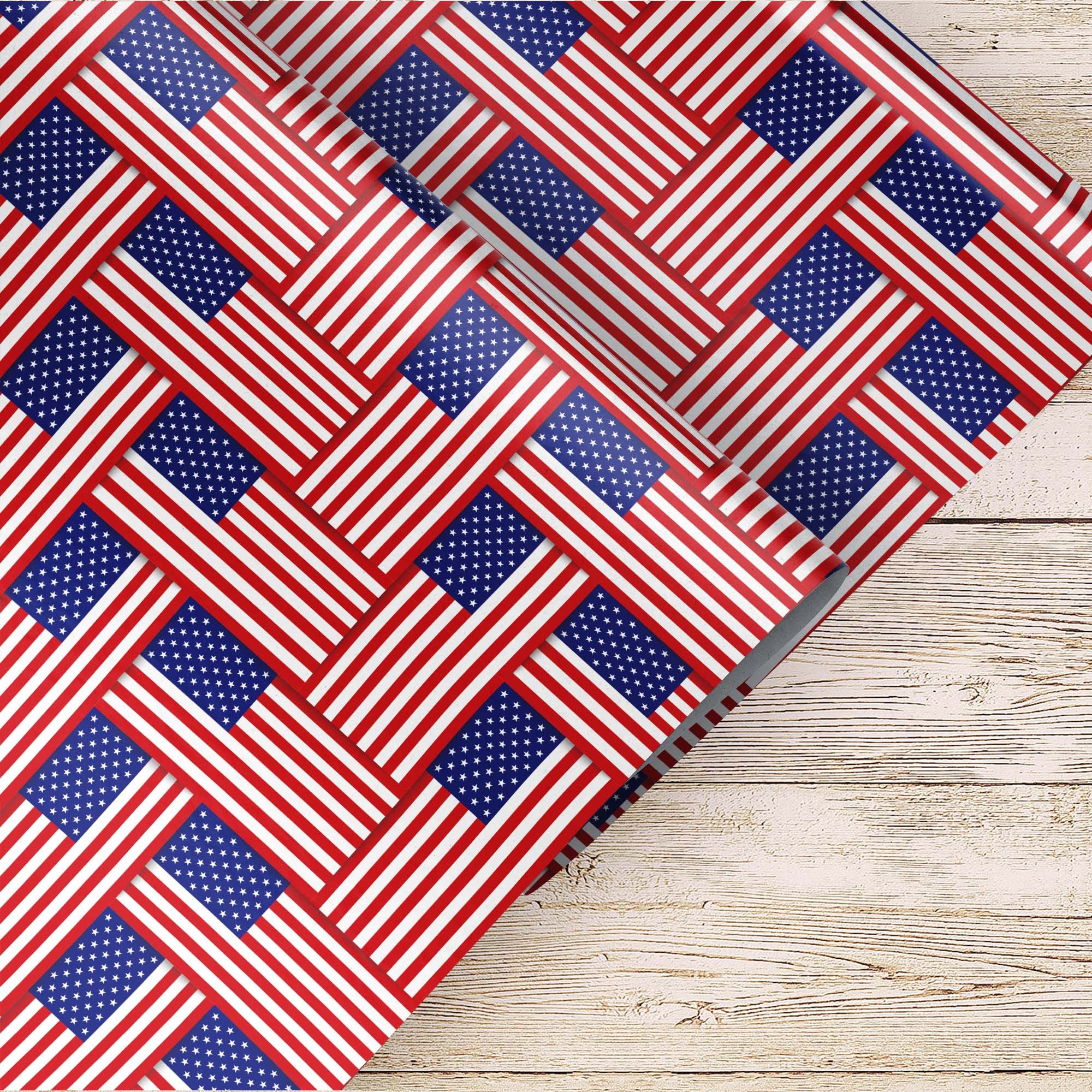 American Flag Wrapping Paper | Patriotic Gift Paper, Trump Gift Wrap ...