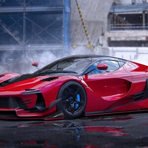 High-resolution 4K / 8K Downloadable Digital Ferrari Posters and Prints ...