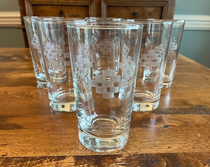 Vintage Set of 6 Libbey Symphony Pattern Tumblers - Excellent! 1950s - Etsy