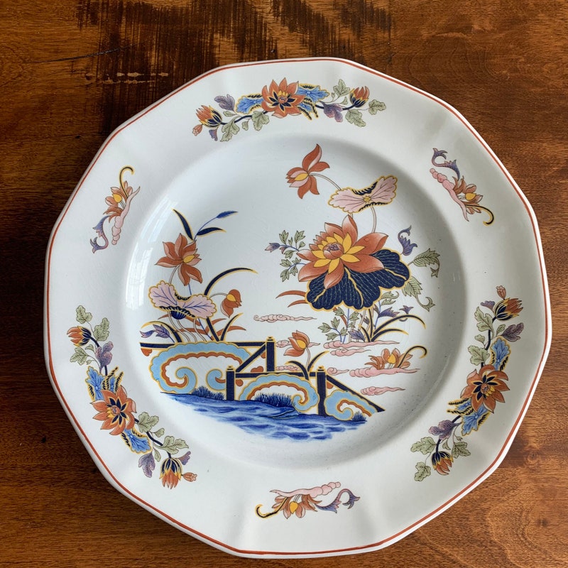Asian Lotus Plate - Etsy
