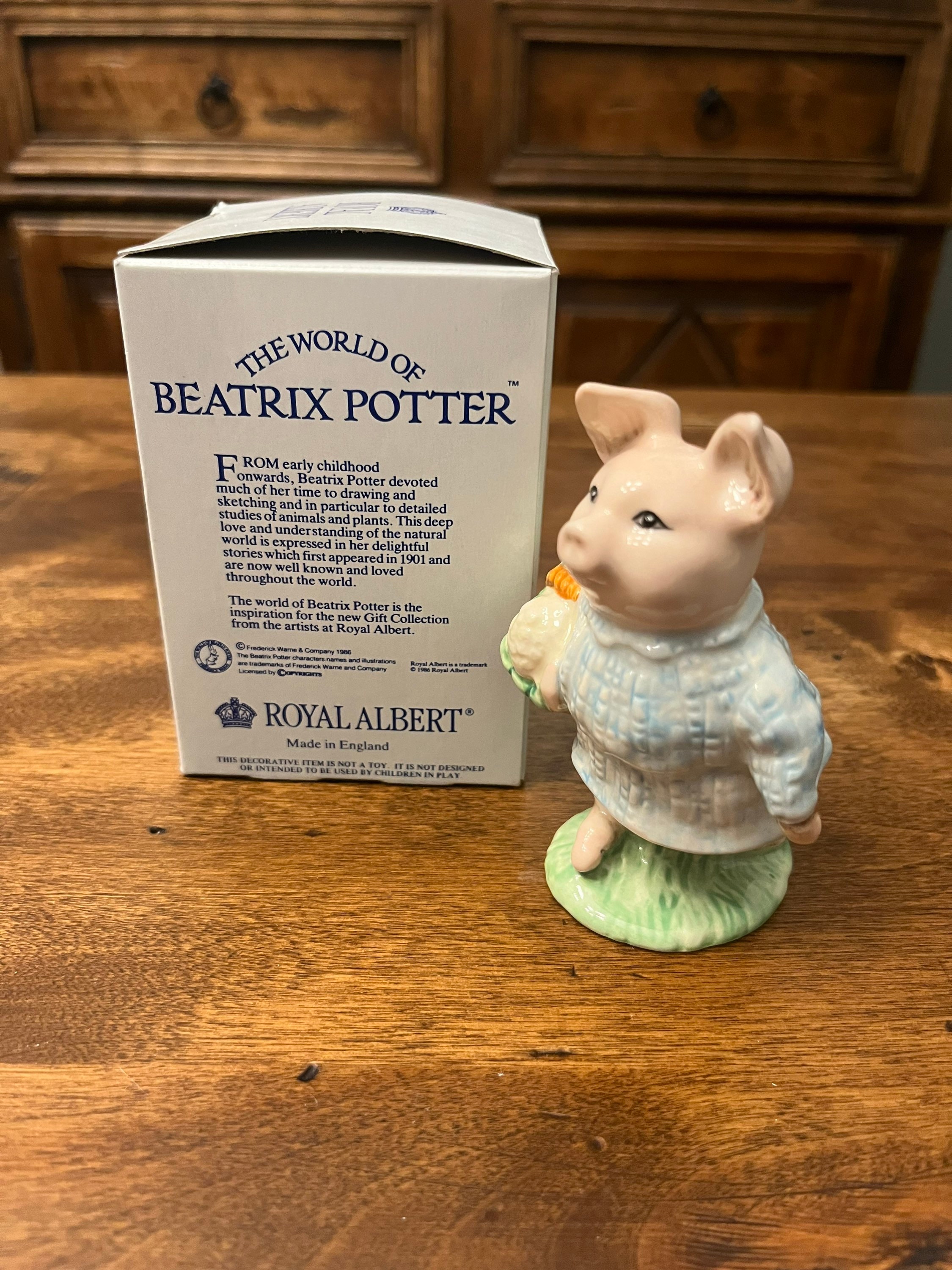 Royal Albert Beatrix Potter Mouse Figurine Little Pig - Etsy