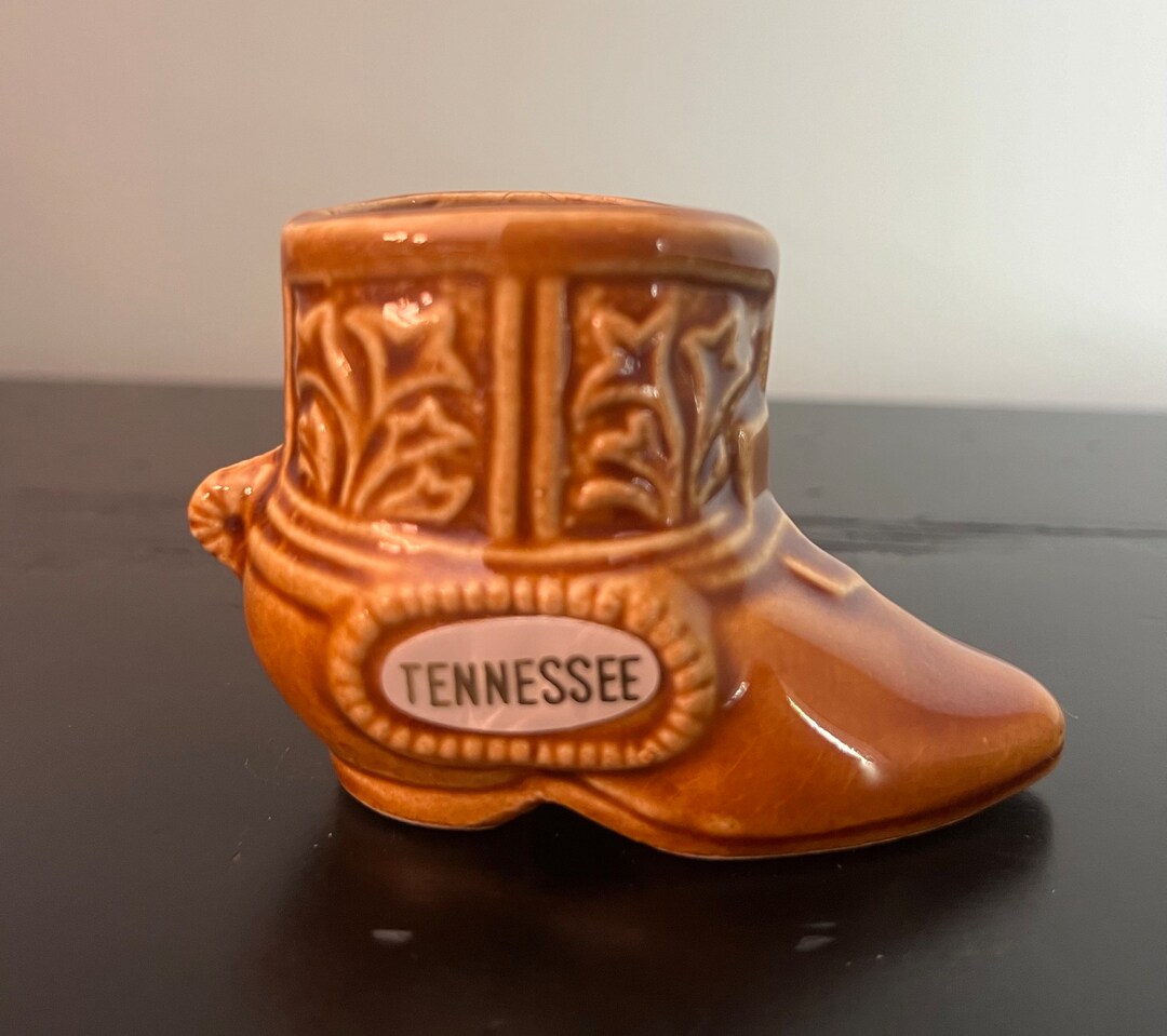 Vintage Tennessee Cowboy Boot / Riding Boot Ceramic Toothpick Holder - Etsy
