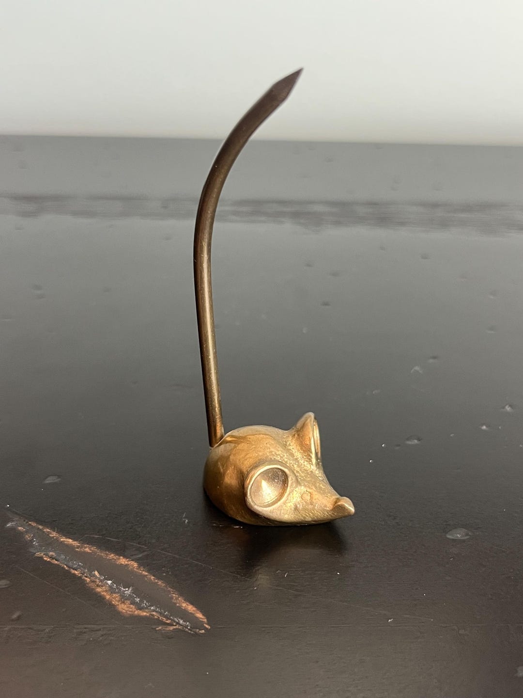 Vintage Brass Mouse With Sharp Tail - Tiny - Mouse Decor / Figurine ...