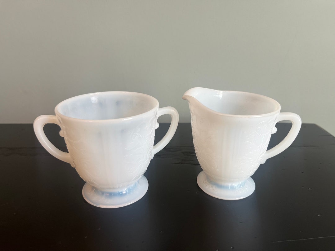 Macbeth Evans Depression Glass Monax American Sweetheart Sugar and ...