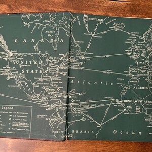 Rand Mcnally World Atlas Readers Edition by O.J. Rhode 1942 Leather ...