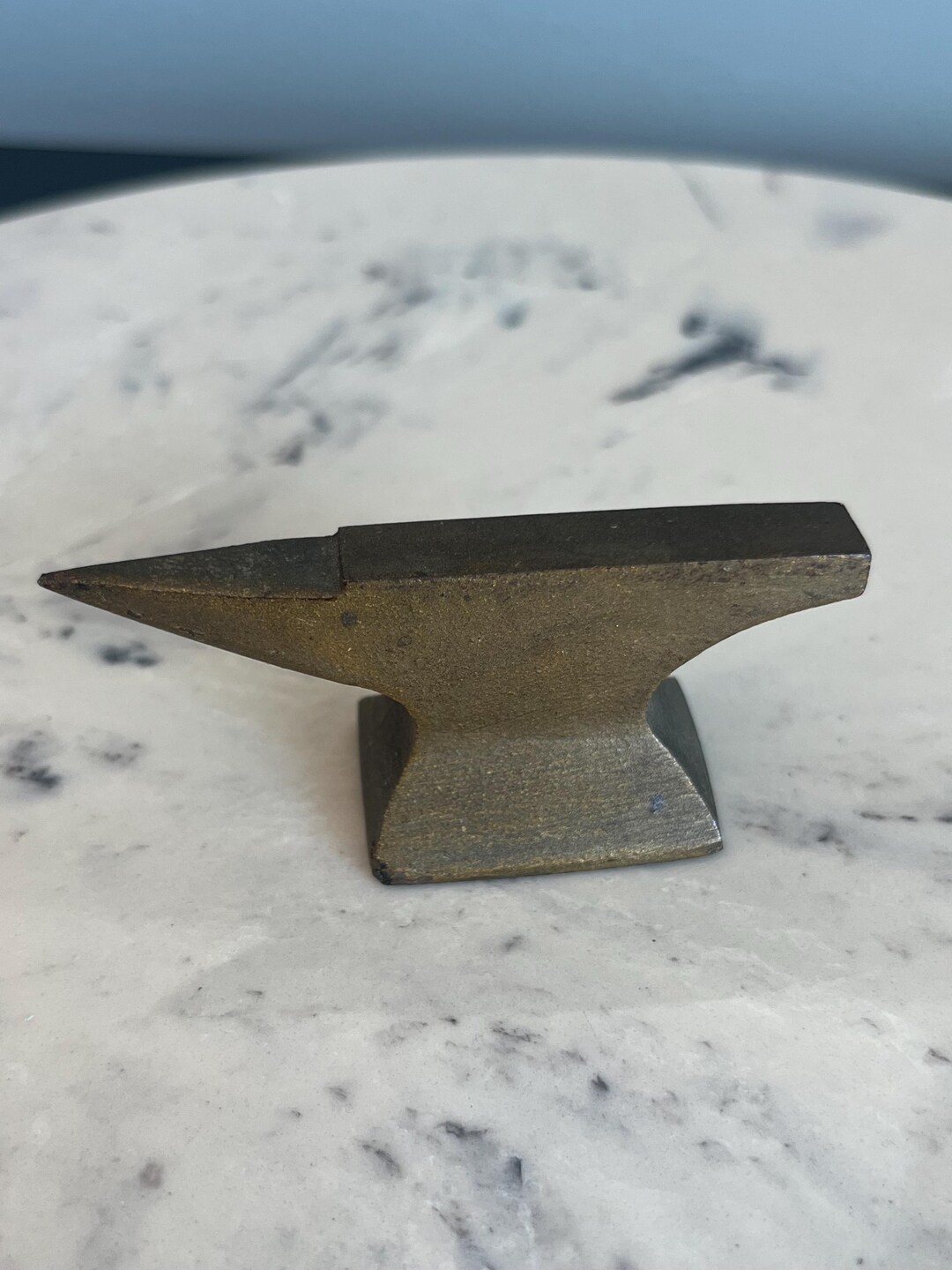Solid Brass Miniature Anvil Blacksmith Jeweler 2 7/8 Inches Long ...