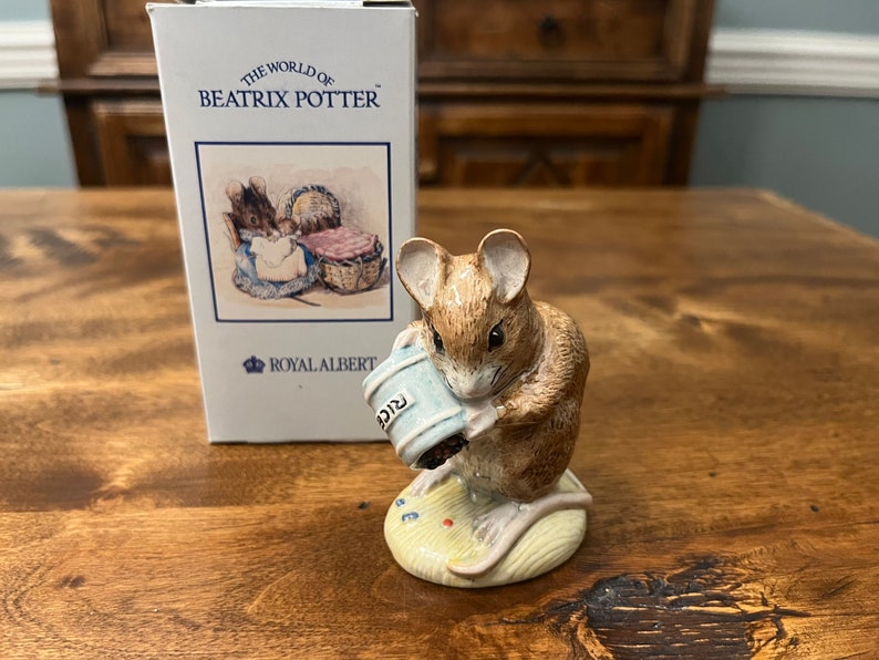 Royal Albert Beatrix Potter Mouse Figurine Hunca Munca - Etsy