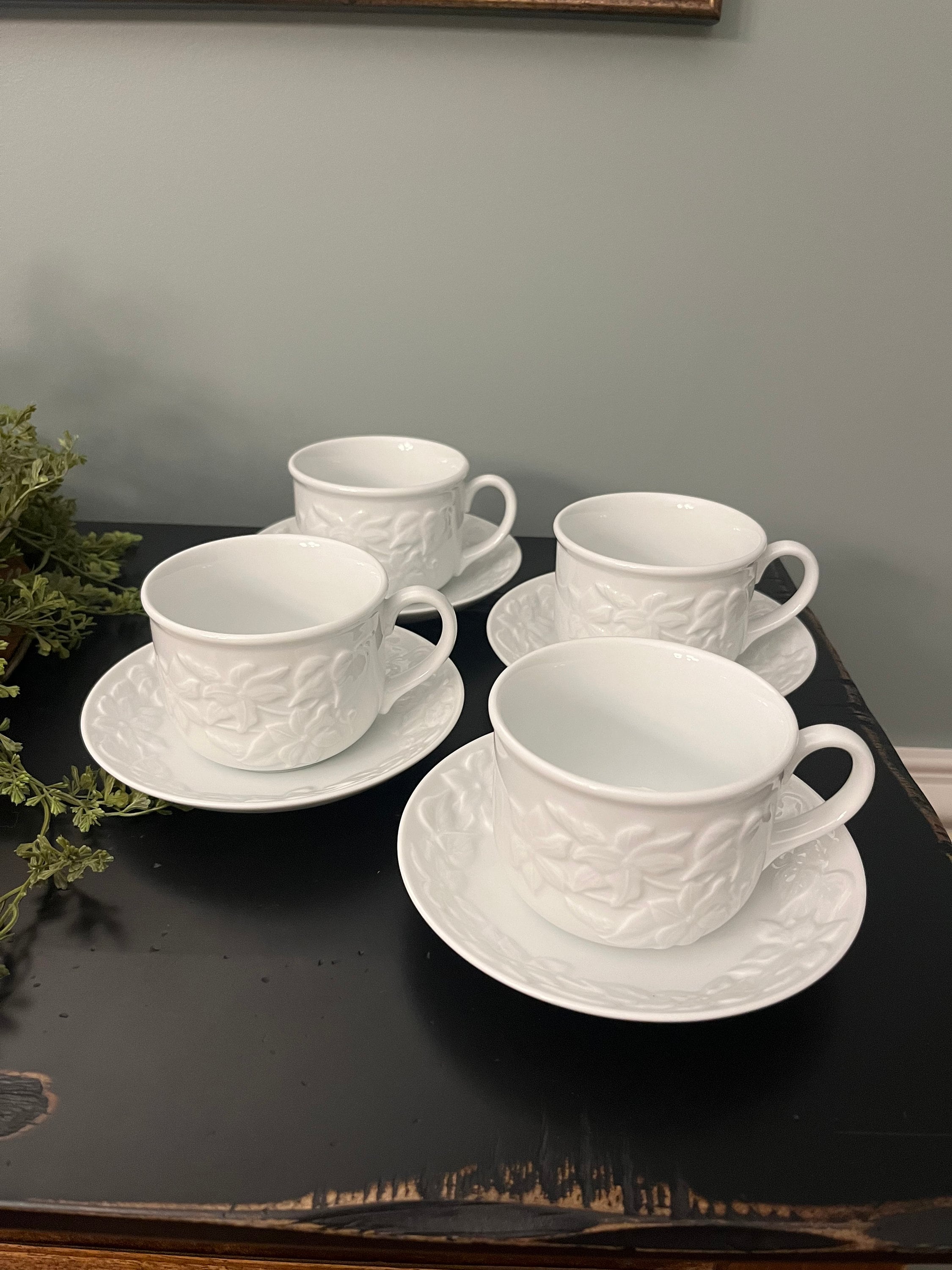 Set of 4 Lenox Casual Images Garden Vines Coffee / Tea Cups - Etsy
